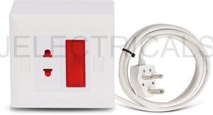 JELECTRICALS Premium Modular One Two Pin Socket and One Indicater ...