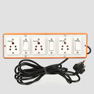 PROLONG 3 Socket And 3 Switch Extension Board With 3 Yard/2.7 Metre ...