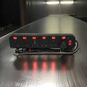 TECHNATURE 6 Switch 6 socket extension Board with 3mtr wire 6AMP WIR329 ...