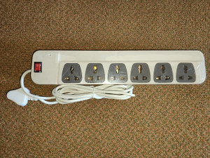 ISA ISA Spike Guard 6 ways Universal Socket 6 Socket Extension Boards ...