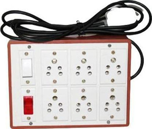 Ganpati 6 Amp Anchor 6 Socket 1 Switch Indicator 3 pin top 6 amp Cable ...