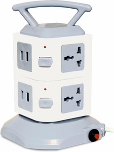 PRODOT Strip Surge Protector with Master Switch with 4 USB & 6 Socket ...