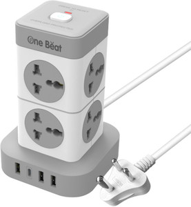 One Beat Tower 3 USB Port +1 Type-C Port with LED indicator 8 Socket ...