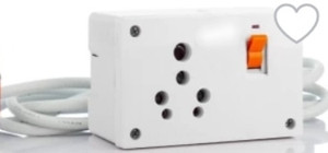 BAHUL Mcb POWER BOARD BIG PLUG EXTENSION 1500WATT CAPACITY 1 Socket ...