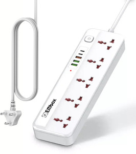 EMBox Multi-Functional Power Strip with 3 USB Ports & 2 Type-C Ports ...