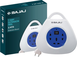 BAJAJ EXTENSION REEL - 5 MTR CABLE 3 Socket Extension Boards Price in ...