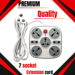 Sanhan Extension Board 7 Multi Plug Universal Sockets Strip 7 Socket ...
