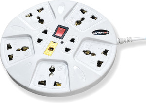 eSYSTEMS 6 Amp Multi Plug Point Strip, Cord (3.6 Meter) Wire ...