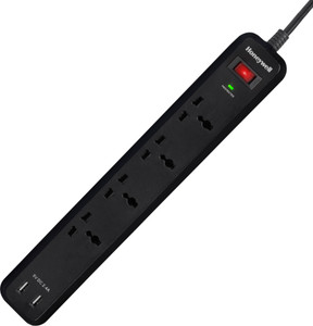 Honeywell Surge Protector,with Universal ,2xUSB,2 MTR Cord,15,000Amp ...