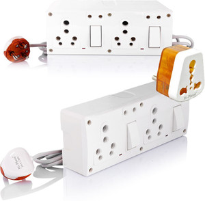 HI-PLASST (4 sockets + 2 switch +2 indicator) 16A Extension Board Multi ...