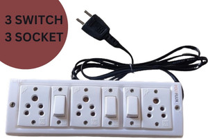 POLYFLUX 3 SWITCH AND 3 Socket Extension Boards Price in India - Buy ...
