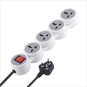 MX Universal Sockets Snake Power Strip with 15 Amp Master Switch 3321B ...