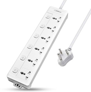 EMBox 10A Multi Plug Sockets with 6 Individual Switch 2500w 6 Socket ...