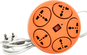 b'five Power strip 5 Multi plug Socket Extension Board surge protector ...