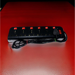 TECHNATURE 6 Switch 6 socket extension Board with 3mtr wire 6AMP WIR513 ...
