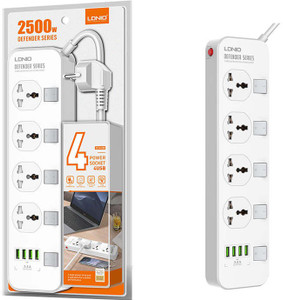 ligo store SC4408 4 Port + 4 USB Universal Power Socket 4 Socket ...