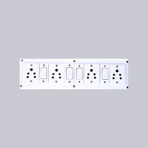 LUNIX PVC 4 Socket and 4 Switch Extension Board With 7 Meter Wire 4 ...