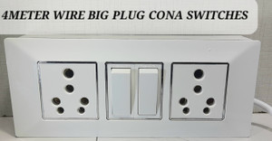BAHUL Big plug heay duty wire 1500watt capacity cona switches 2 Socket ...