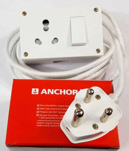 ANCHOR By Penasonic 1 Sockets Power Extension 16 A 6 A Three Pin Socket ...