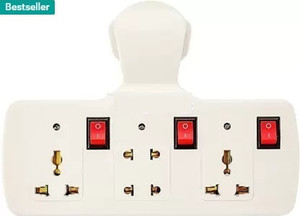 fuFinya 4 Multi-Plug with Individual Switches, LED Indicators 4 Socket ...