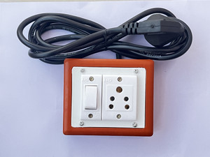 Nextsolution Brown (1+1) Heavy Duty Extension Board 6A Orbit Socket & 2 ...
