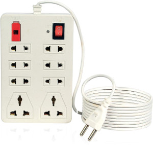 Elegant Casa Universal Power Plug Extension Board/Cord 8 Socket ...