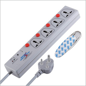 MX 4 Outlet 5 AMP Spike Guard Surge Protector /Individual Switch ...