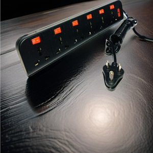 TECHNATURE 6 Switch 6 socket extension Board with 3mtr wire 6AMP WIR217 ...