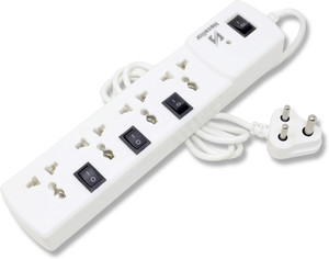 Nexellar 6A Four-Way Multi-Plug with 4 switch 4 Socket Extension Boards ...