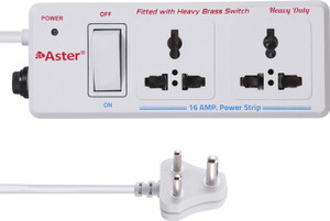 Aster 16A Surge Protector Extension Board: 2m Long Wire Ideal for ...