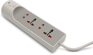 GM 3202 6A 4+1 Power Strip Spike Guard (Grey) 4 Socket Extension Boards ...