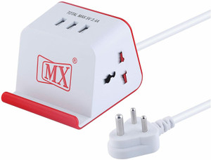 MX Cube Extension Board 1.5 MTR/Universal Socket with 3 USB Ports Spike ...