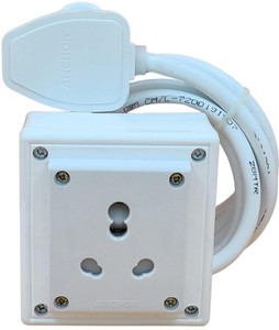 Ocko Electric Extension Board 16Amp 1 Outlet 3Pin Plug Power Strip 2 ...