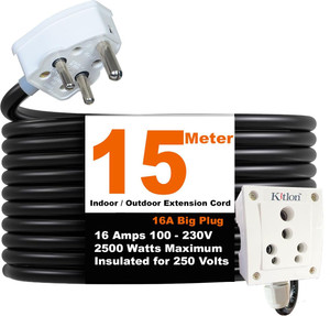 Kitlon 15 METER 6A SMALL PLUG 1 Socket Extension Boards Price in India ...
