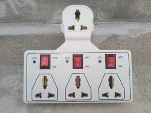 DRX MARKETING 4/ UNIVERSAL SOCKET 3 SWITCH MULTI PLUG EXTENSION BOARD ...