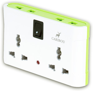 CARIBOU 4 Way Multi Plug 6 A Four Pin Socket Price in India - Buy ...