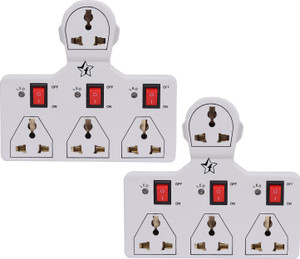 Flipkart SmartBuy 4 UNIVERSAL SOCKET 3 SWITCH MULTI PLUG EXTENSION ...