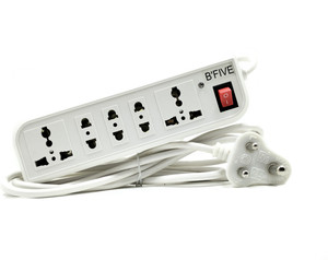 b'five power strip 5 Sockets With Switch & 2.5 Meter Heavy Duty Cord 3 ...