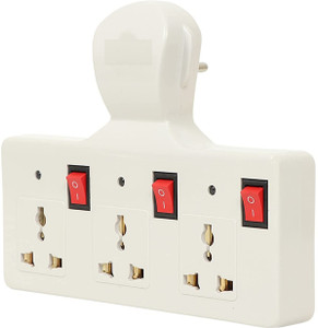 Druidstone Multi Socket Universal & 3 Led Indicators 3 Socket Extension ...