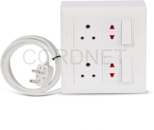Cordnet Premium Modular Extension Board With 3 Core Wire 4 Socket ...