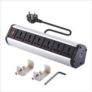 MX Premium Power Console 6 Amp 6 Universal Sockets + 2 USB Port (4176_1 ...