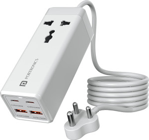 Portronics Adapto Volt 65 5-in-1 Power Strip with 2 Type C + 2 Mach USB ...