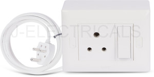 JELECTRICALS Premium Modular Extension Board With 3 Core Wire 1 Socket ...