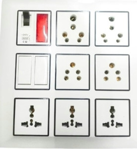 BAHUL 7 SOCKET MODULAR EXTENSTION BOARD 4METER BIG PLUG 7 Socket ...