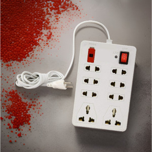 GreenLove 3 Meter Long Cord, 1500 Watts, 6 Amp Multi Plug for Office ...