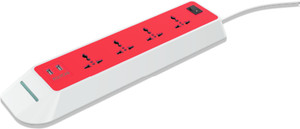 Polycab 4-WAY EXTENSION BOARD WITH USB SOCKET / SURGE PROTECTION ...