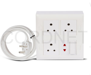 Cordnet Premium Modular Extension Board With 3 Core Wire 4 Socket ...