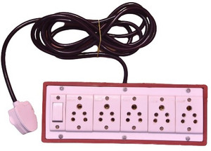 RG TAS Switch Board Heavy Duty 1 Switch 5 Socket Extension Boards Price ...