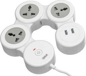 GM Modular 3277 Cuba Power Strip with 2 USB 3.1A , Master Switch 3 ...