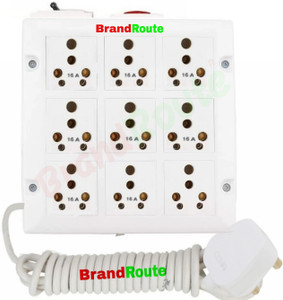 BrandRoute Modular Power Socket Board Heavy Duty With MCB 9 Socket ...